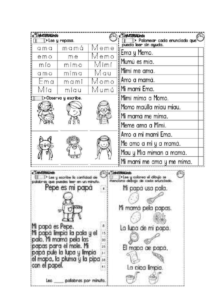 APENDIENDOA LEER - Mi Mamá Me Ama A Mí (Recuperado Automáticamente) | PDF