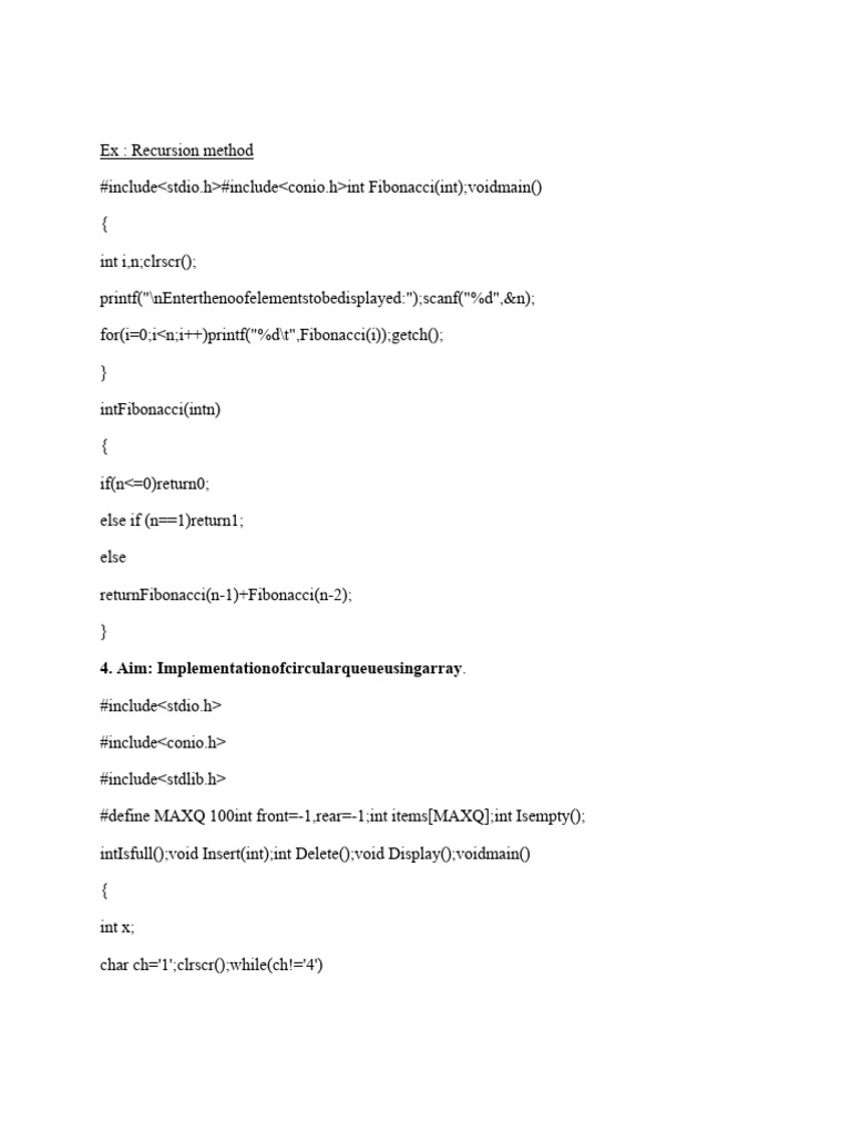 Programs ds.1 | PDF | Computer Programming | Algorithms And Data Structures Programs ds.1 | PDF | Computer Programming | Algorithms And Data Structures