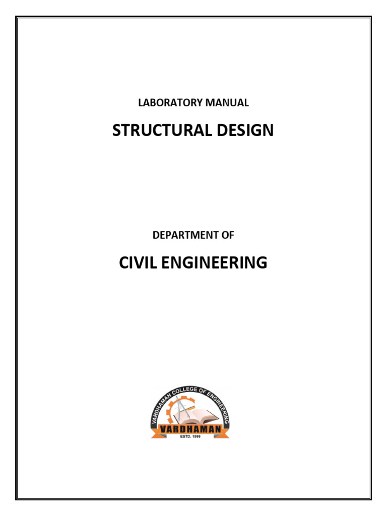 Structural Design Lab | PDF | Strength Of Materials | Concrete
