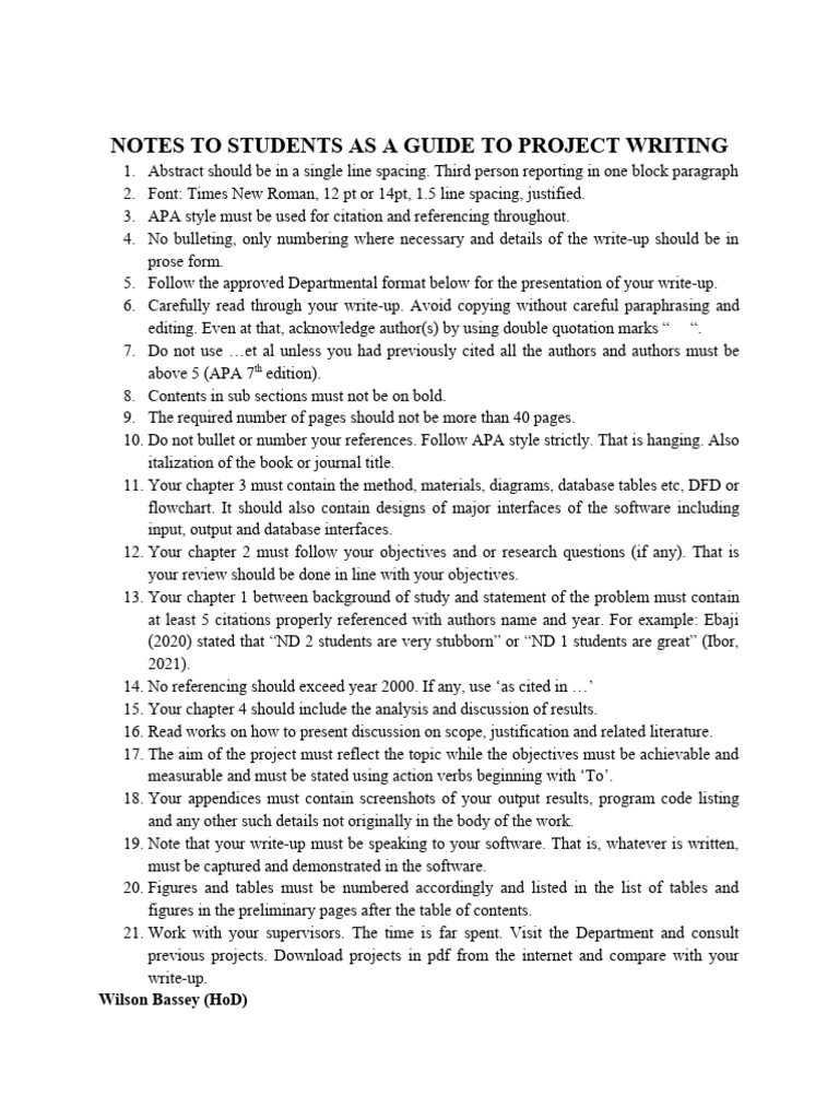 Project Writing Guide | Download Free PDF | Apa Style | Citation