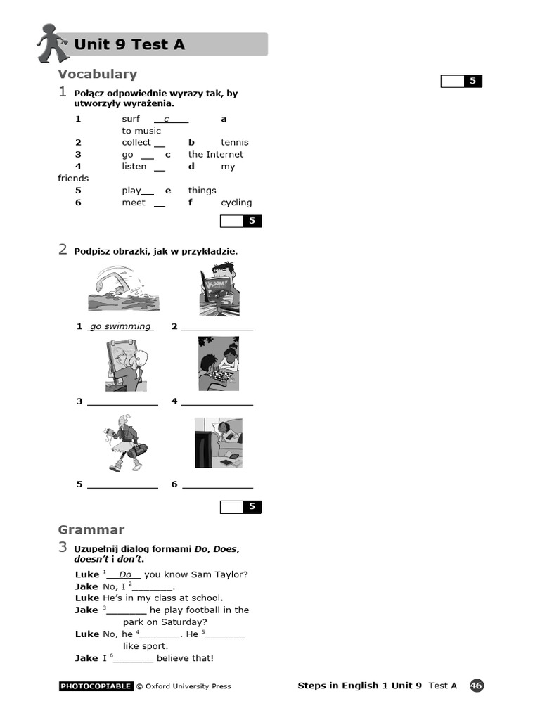 Unit 9 Vocabulary and Grammar Test | PDF