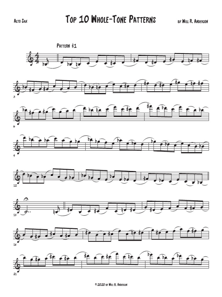 Top 10 Whole Tone Patterns | PDF