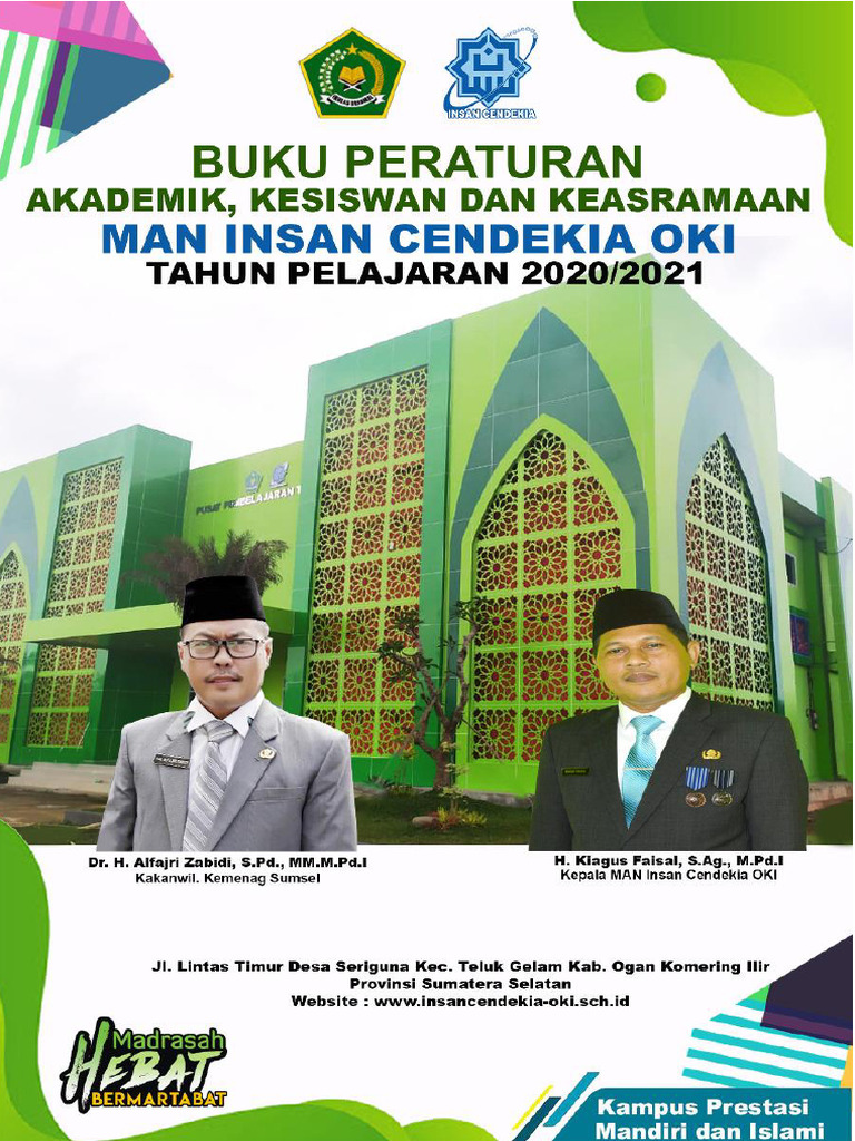 Buku Peraturan Akademik, Kesiswaan Dan Keasramaan MAN IC OKI 2020-2021 ...