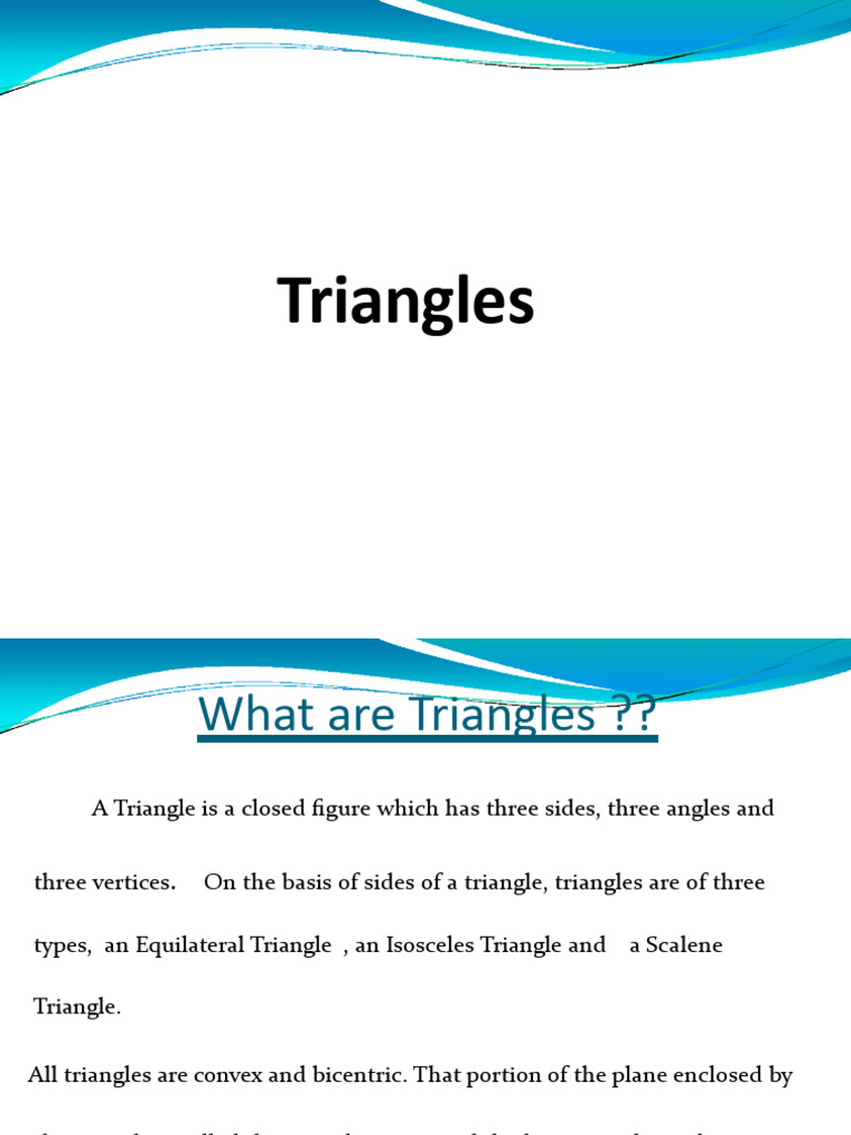 6 Triangles 2 | PDF | Triangle | Classical Geometry