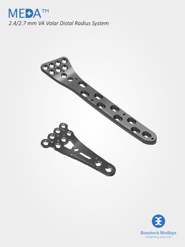 Meda Va Volar Distal Radius System | PDF | Anatomical Terms Of Location ...