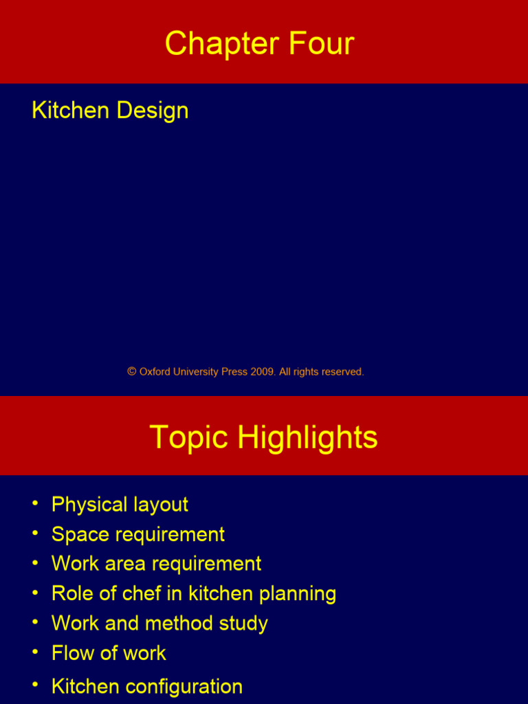 343 33 Powerpoint Slides Chapter 4 Kitchen Design | Download Free PDF | Menu | Kitchen