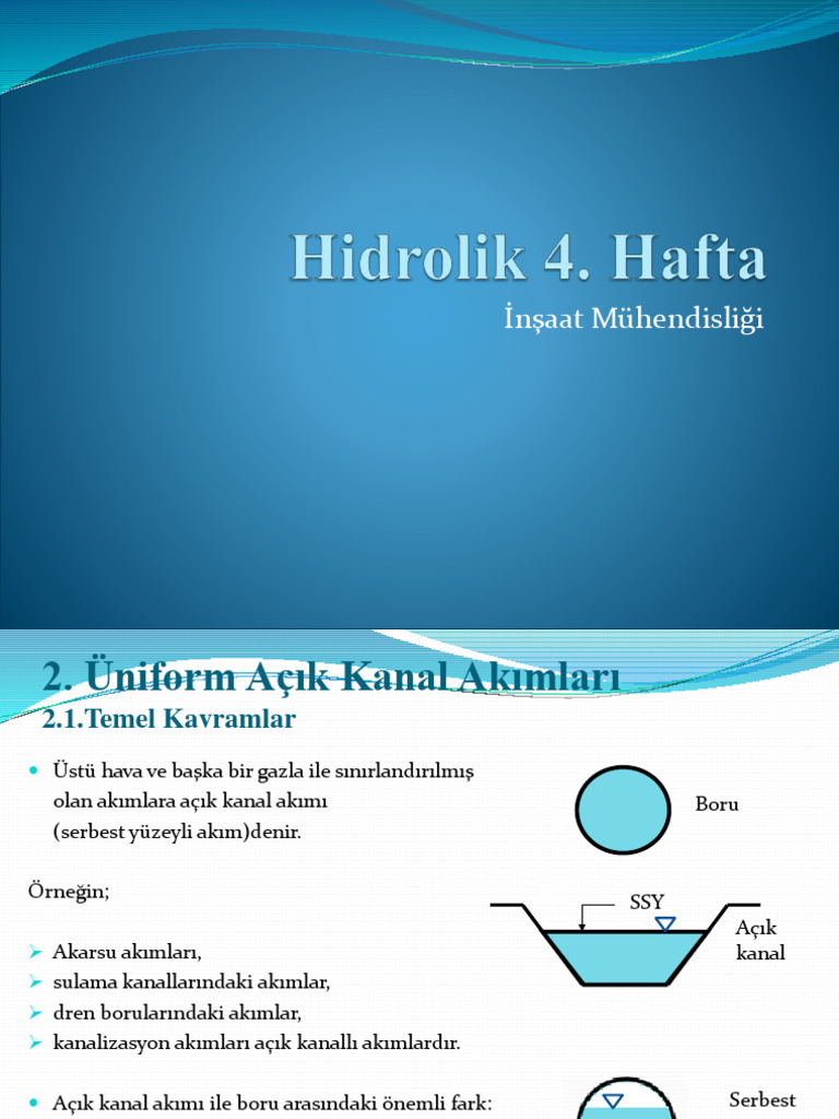 Hidrolik 4 Hafta | PDF