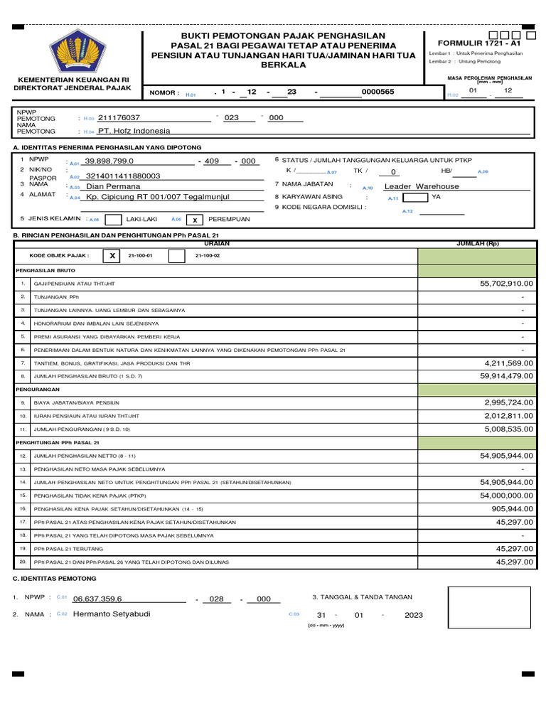 BPPP Form Pajak | PDF