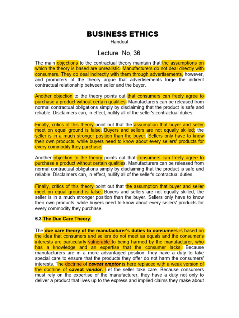 Lecture 36 | PDF | Sales | Product (Business)