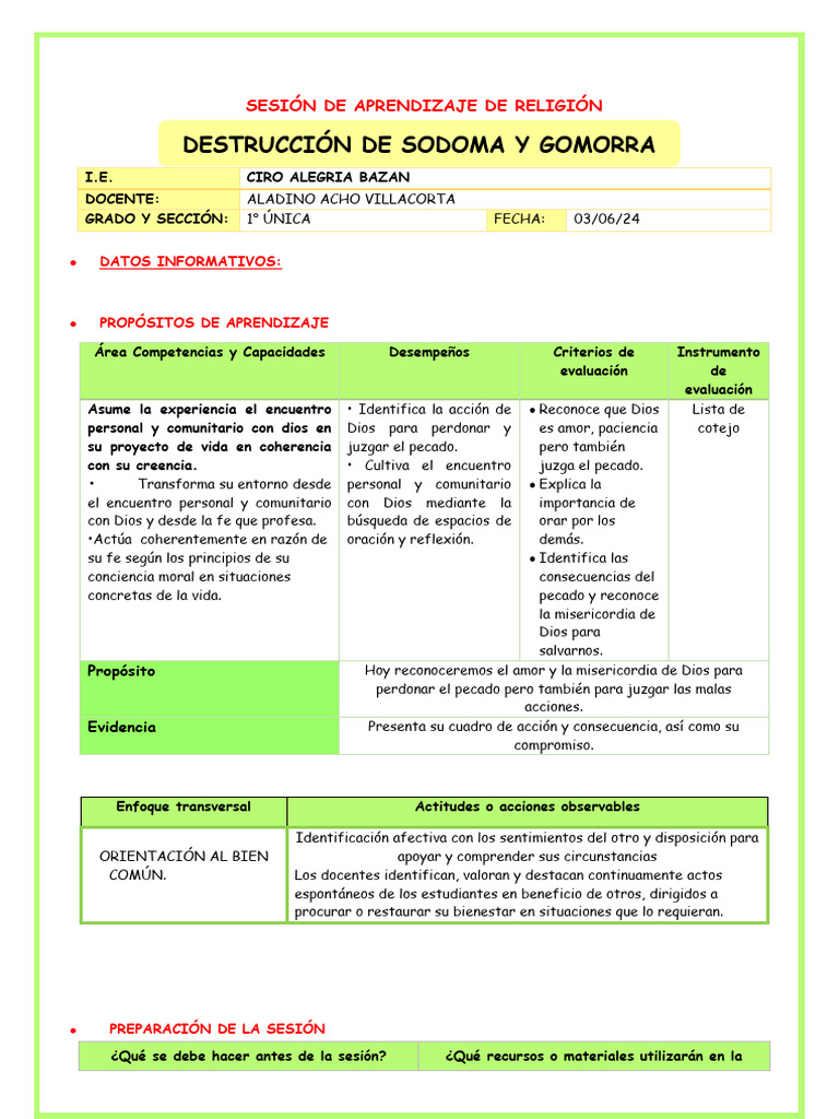 Ses Miercoles Religion Sodoma y Gomorra | PDF | Sodoma y Gomorra | Abrahán