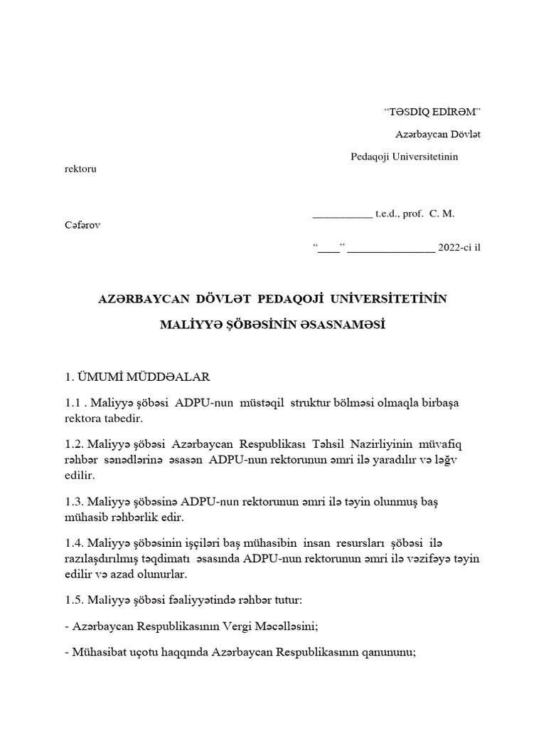 Maliyye Esasnamesi | PDF