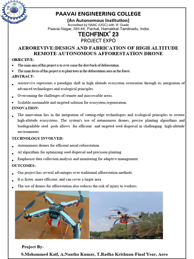 High-Altitude Drone Afforestation Project | PDF