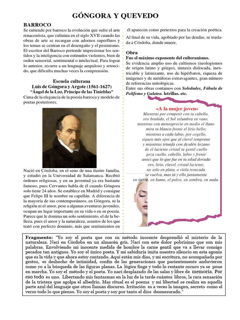 Luis de Góngora y Quevedo | PDF