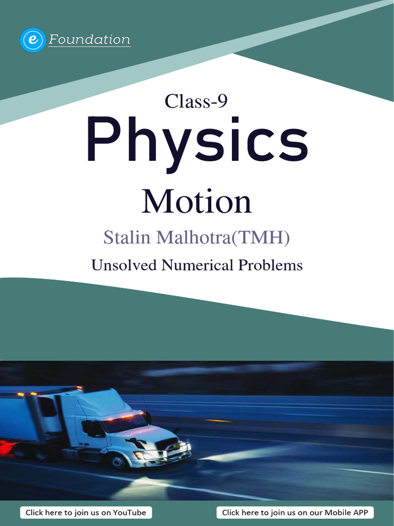 C9 TMH Motion | PDF | Acceleration | Speed
