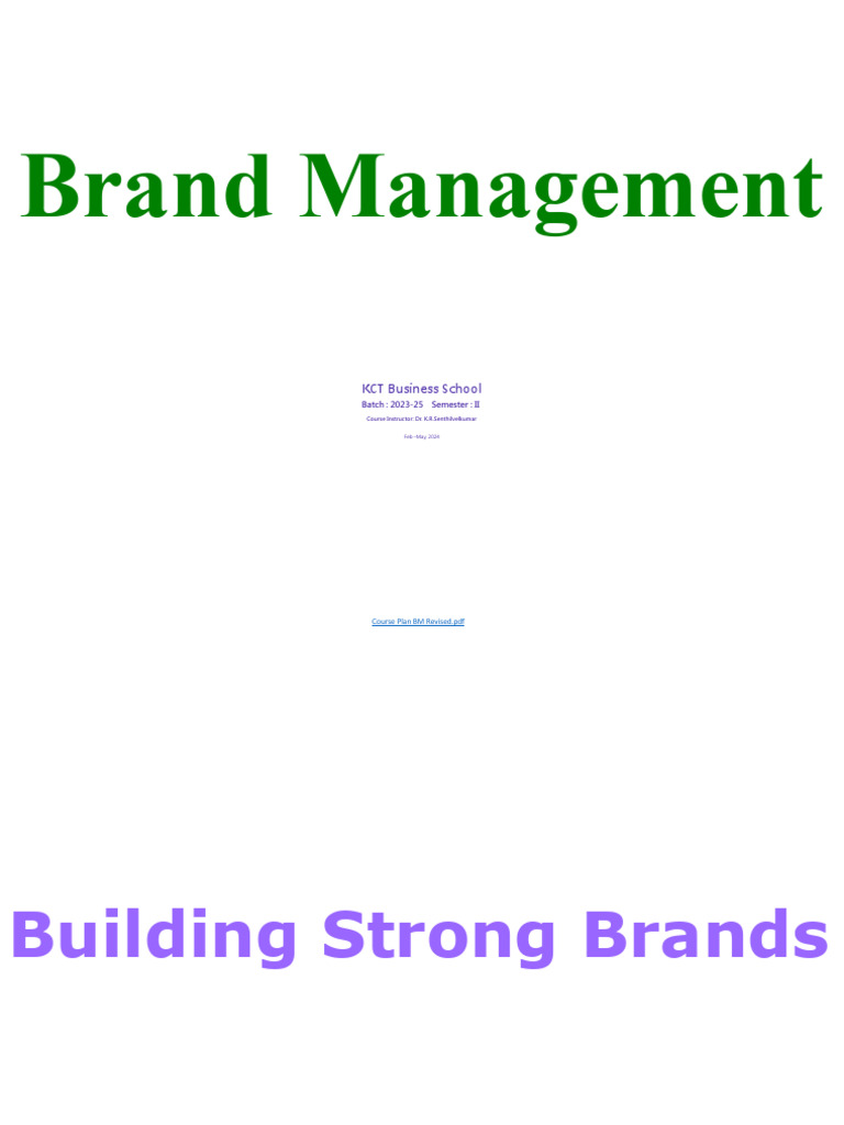 BM Slides Session 13 14 | PDF | Brand | Automotive Industry