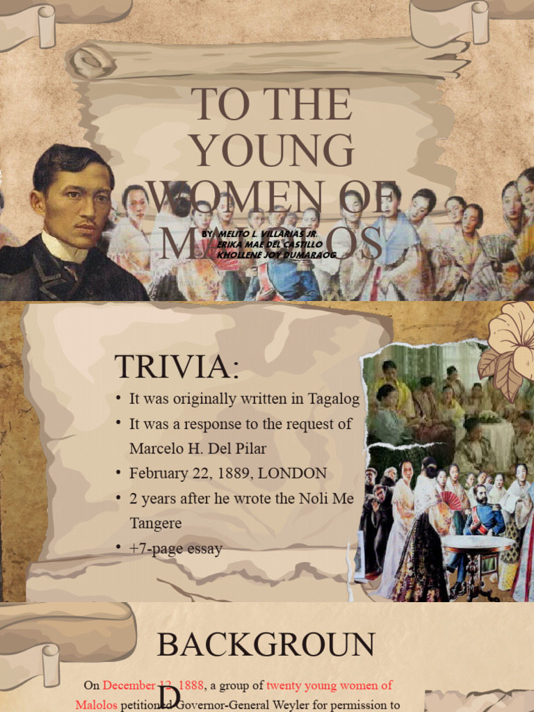 To the young Women of Malolos Appendix C, Report number 36,37,38 | PDF