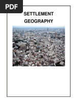 Settlement Geography Study Notes G12 | PDF | Agriculture | Urbanization