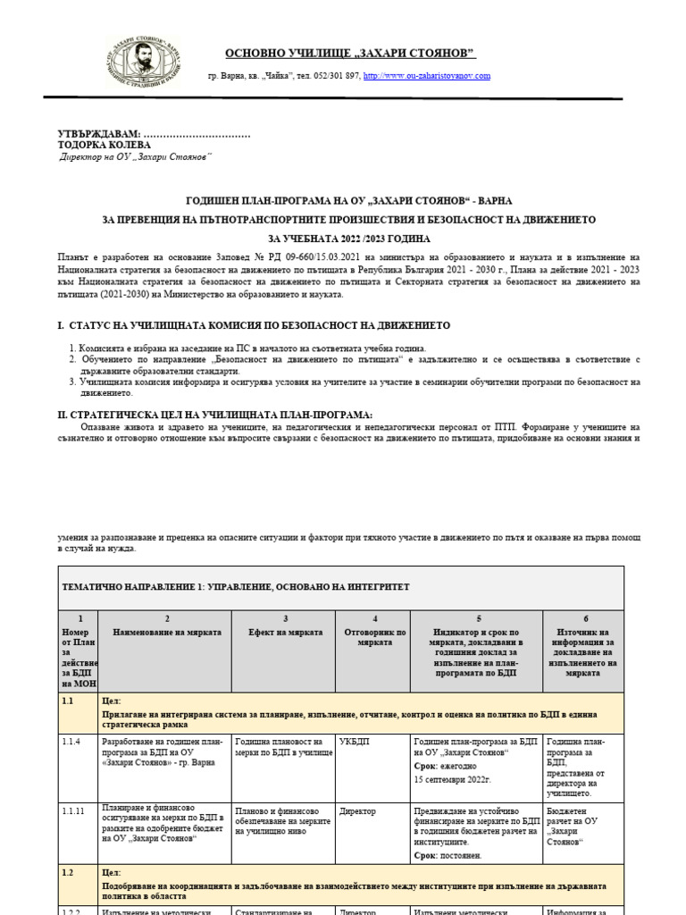 Plan Programa BDP 2022 2023 | PDF