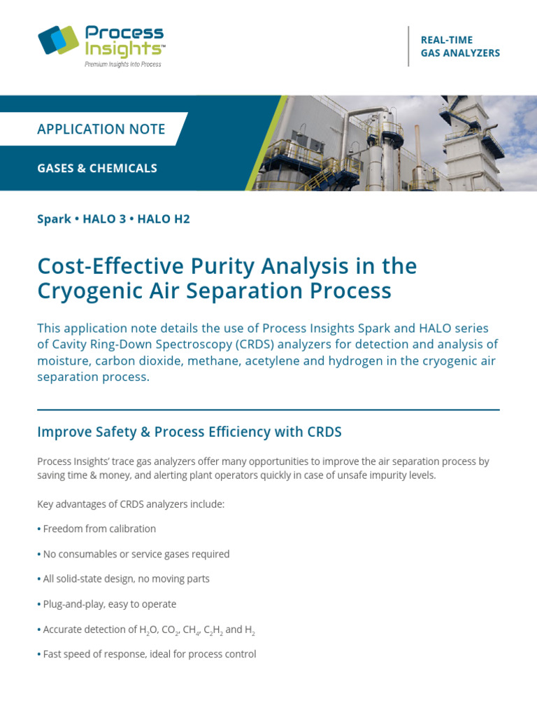 Process Insights ASU Process App Note.1 | PDF | Adsorption | Chemical ...