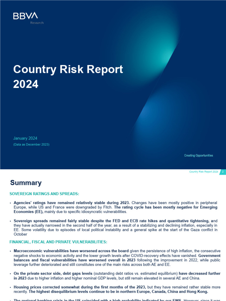 Country Risk Report Eng - 2024 | Download Free PDF | Credit Rating ...