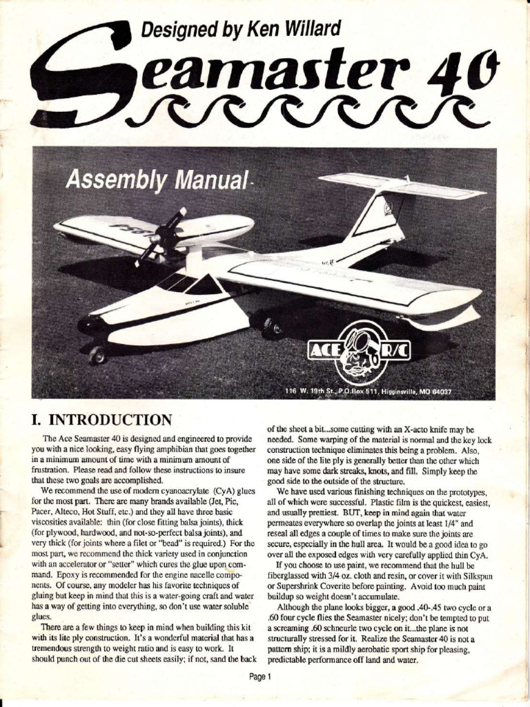 Seamaster 40 Ace Oz10212 Manual | PDF