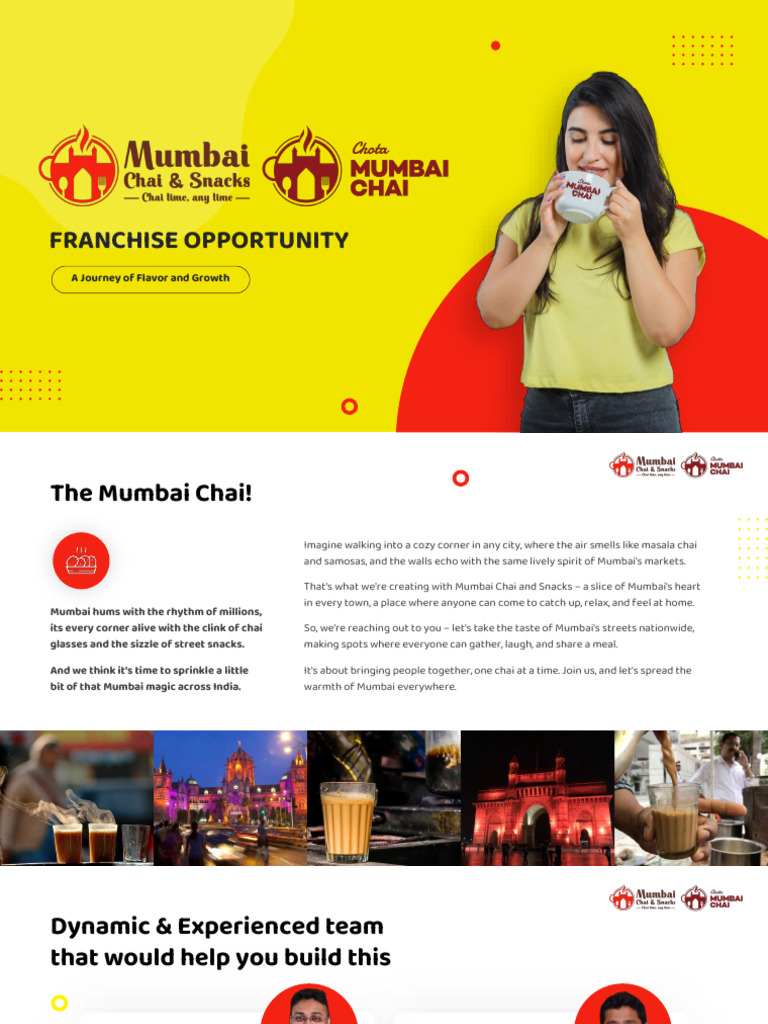 Mumbai Chai & Snacks Presentation Feb'24 | PDF | Franchising | Tea