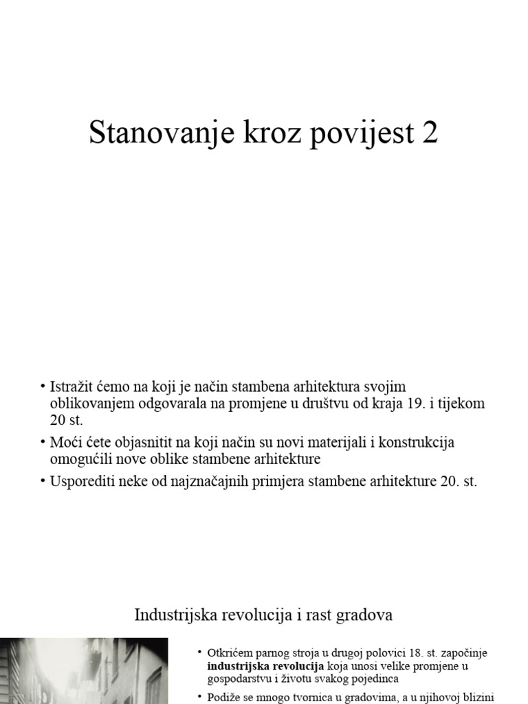 LU4 Stanovanje Kroz Povijest 2 | PDF