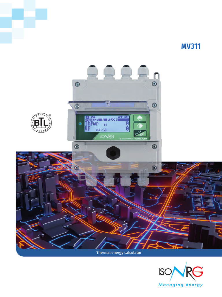 Thermal Energy Calculator MV311 | PDF | Building Automation | Computer ...
