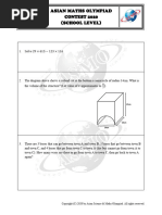 ASMO 2019 Maths Grade 5 | PDF | Teaching Mathematics | Science