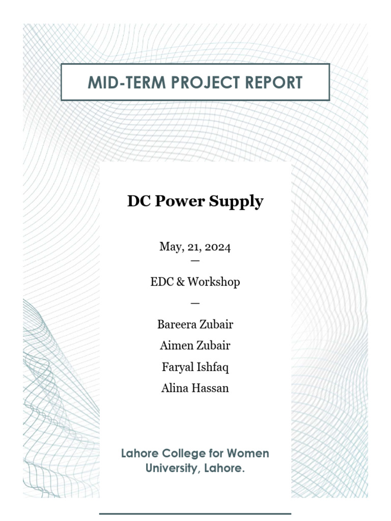 Power Supply Report | PDF | Power Supply | Resistor