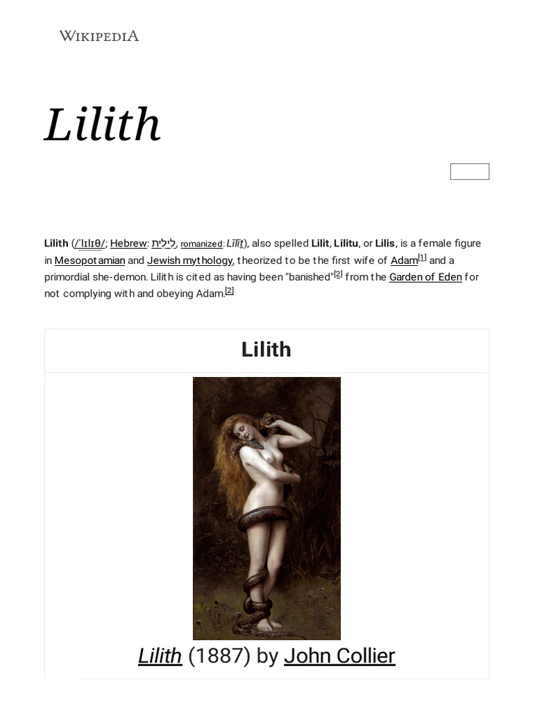 Lilith Vampire | PDF | Lilith