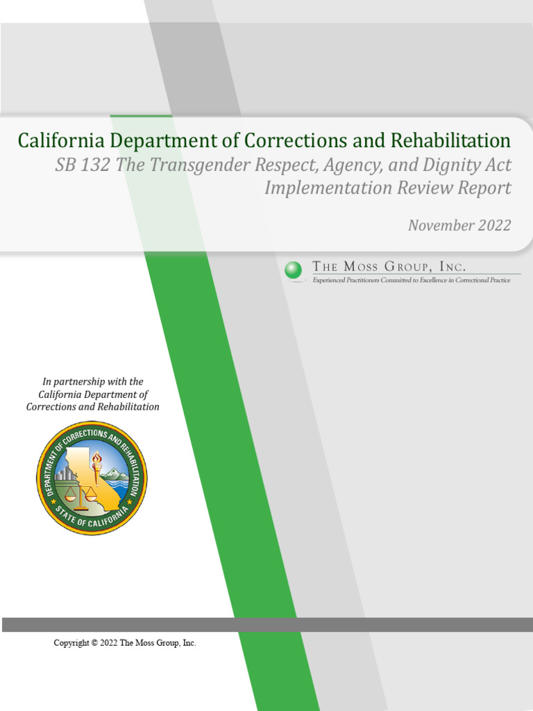 SB 132 The Transgender Respect, Agency, and Dignity Act Implementation ...