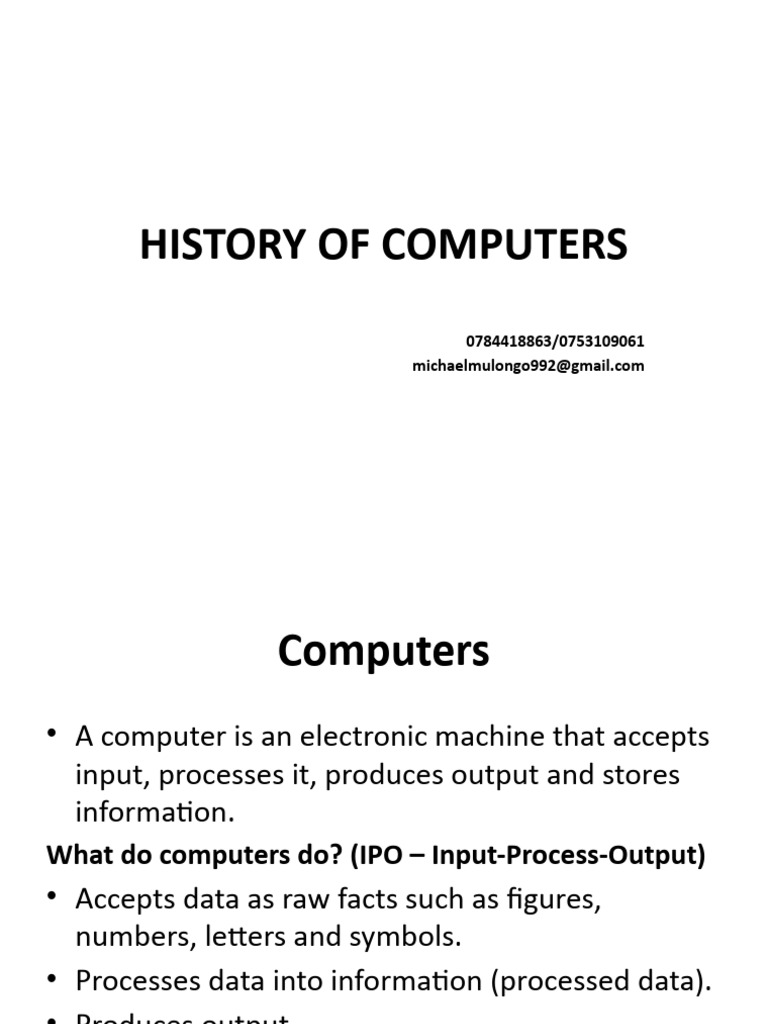 Evolution of Computers & Data Processing | PDF | Supercomputer | Personal Computers