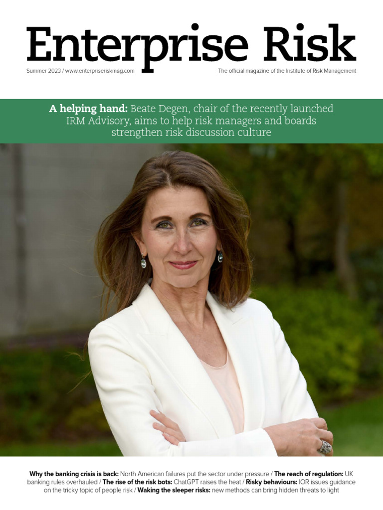 Enterprise Risk Magazine Summer 2023v3 | PDF | Risk | Risk Management