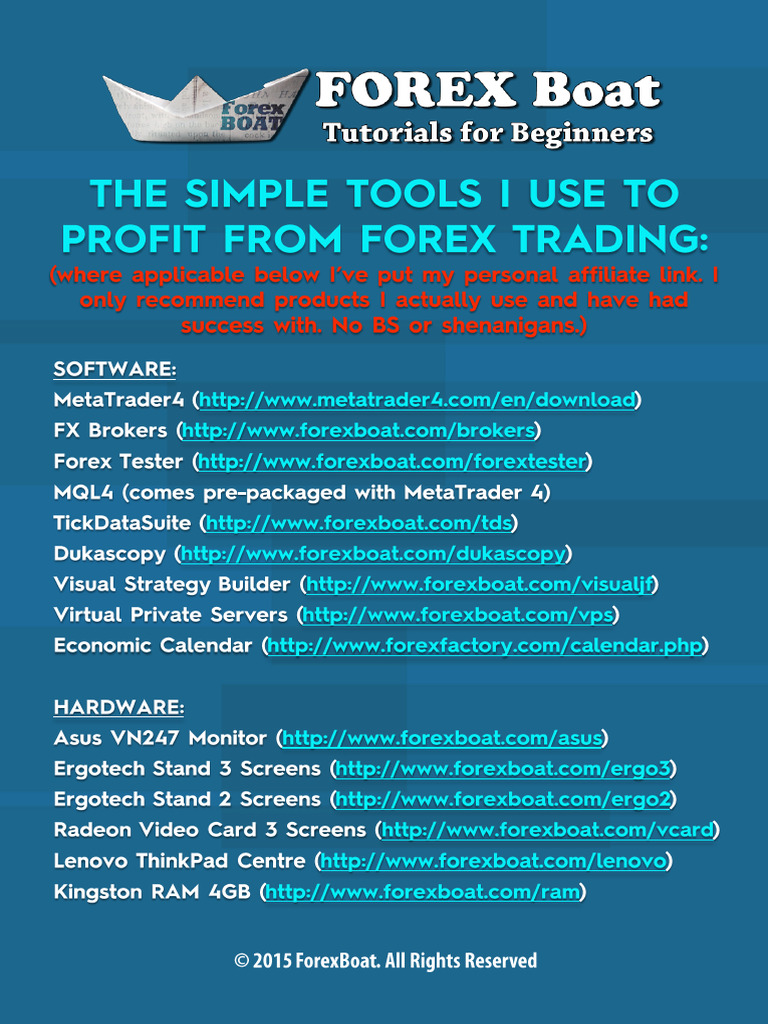 The Tools For Forex Trading | PDF