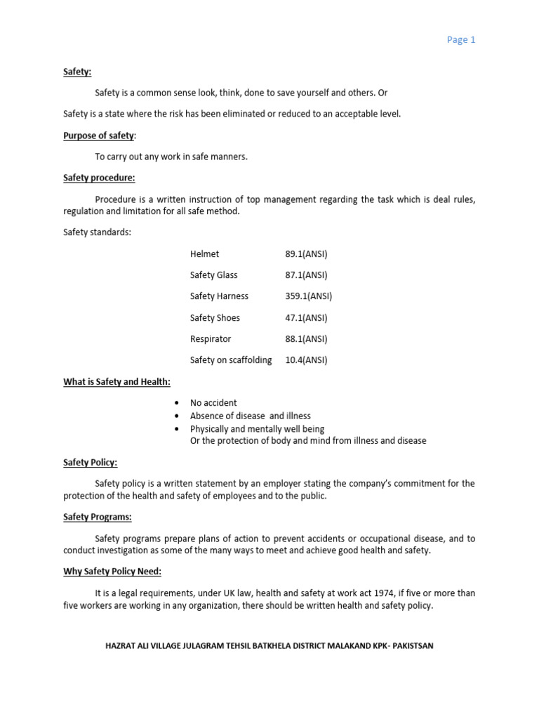 ALI SAFETY FILE_230521_144311 | PDF | Scaffolding | Risk