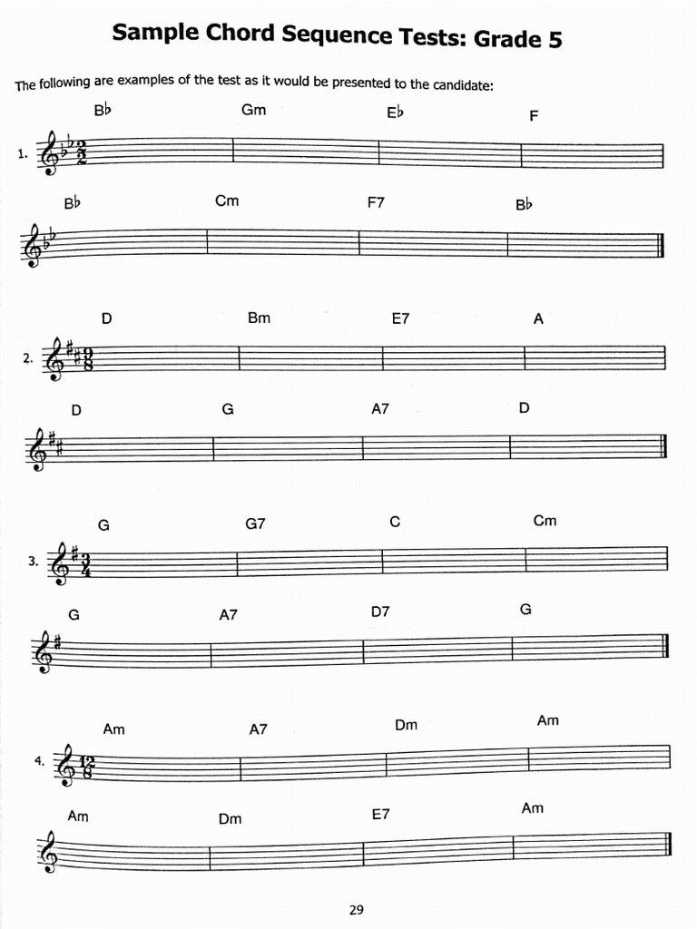 LCM Chord Sequence G5-8 | PDF