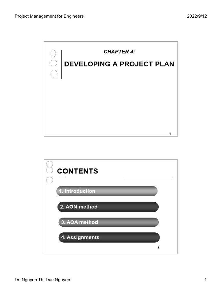 2. Developing a project plan | PDF | Computing