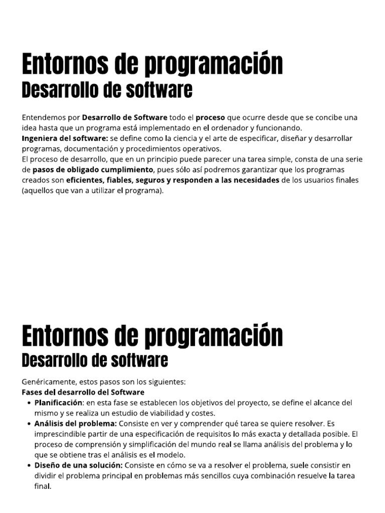 UD6 ENTORNOS DE PROGRAMACIoN 1-1 | PDF