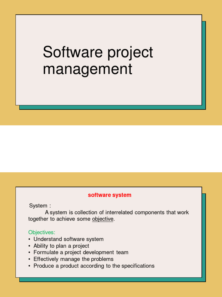Software Project Management Guide | PDF | Project Management | System
