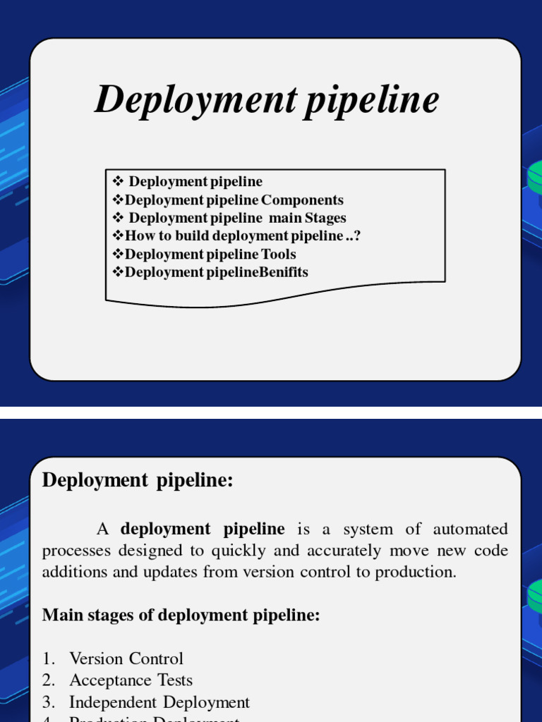 Unit 5 Deployment-pipeline | PDF | Version Control | Computer Programming Unit 5 Deployment-pipeline | PDF | Version Control | Computer Programming