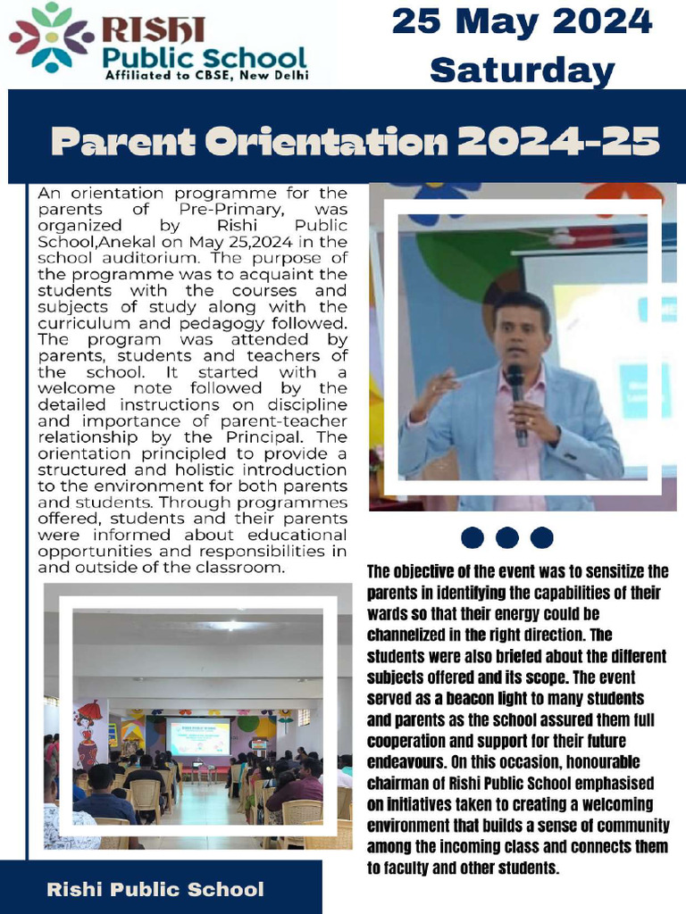 Parent Orientation-Preprimary | PDF
