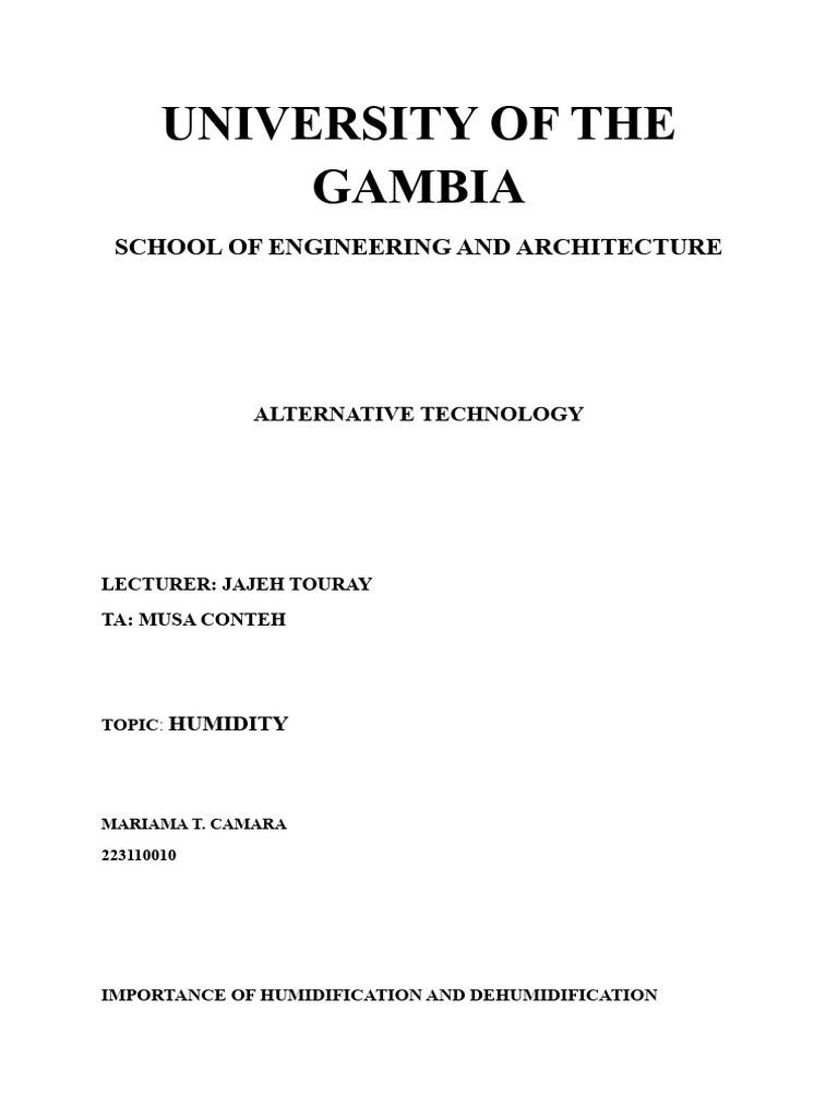 Alternative Technology | PDF | Humidity | Building Engineering