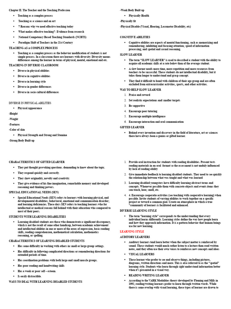 1ST Reporter TTP | PDF | Learning | Learning Disability