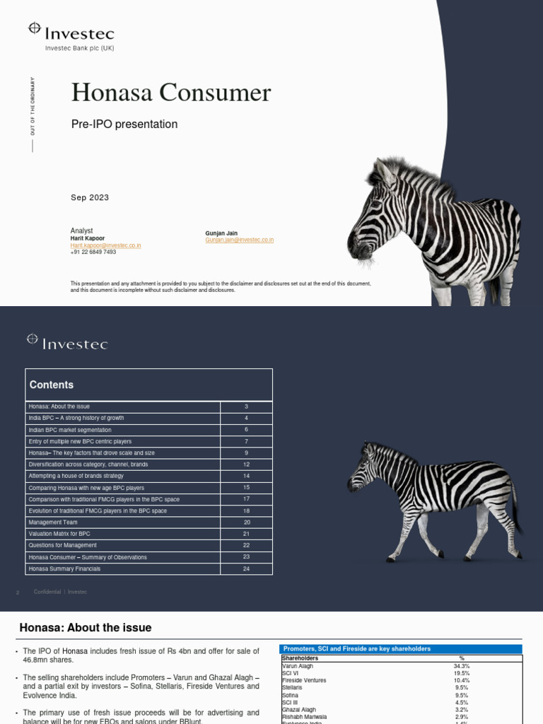 Investec Honasa | PDF | Cosmetics | Brand