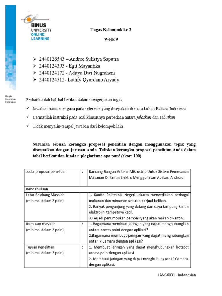2021 Lang6031 Deba TK2-W9-S13-R4 Team2 | PDF | Seni
