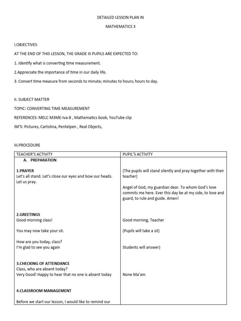 A Basis For Math Lesson Plan | PDF | Multiplication | Lesson Plan
