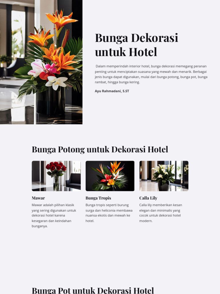 Jenis-Jenis Bunga | PDF