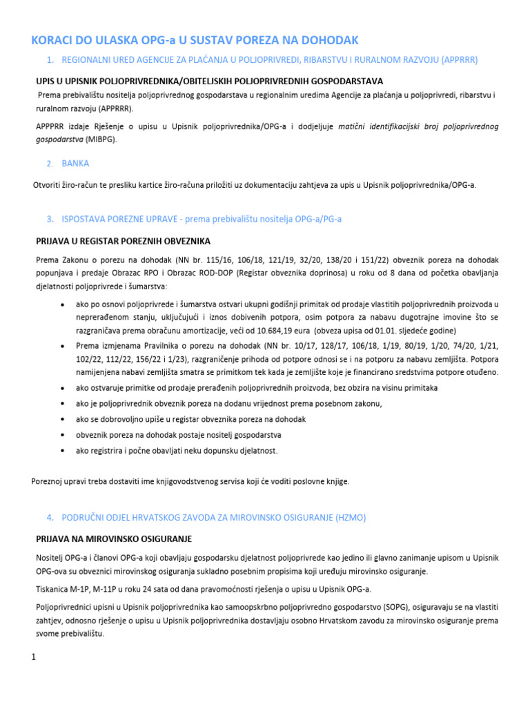 Vodic Kroz Porezni sustavPG 2023 | PDF