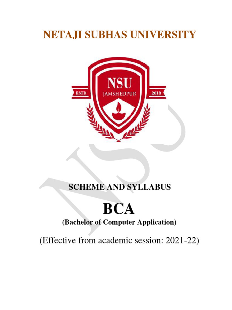 BCA-SyllabusFINAL(2026) | PDF | Class (Computer Programming) | Programming